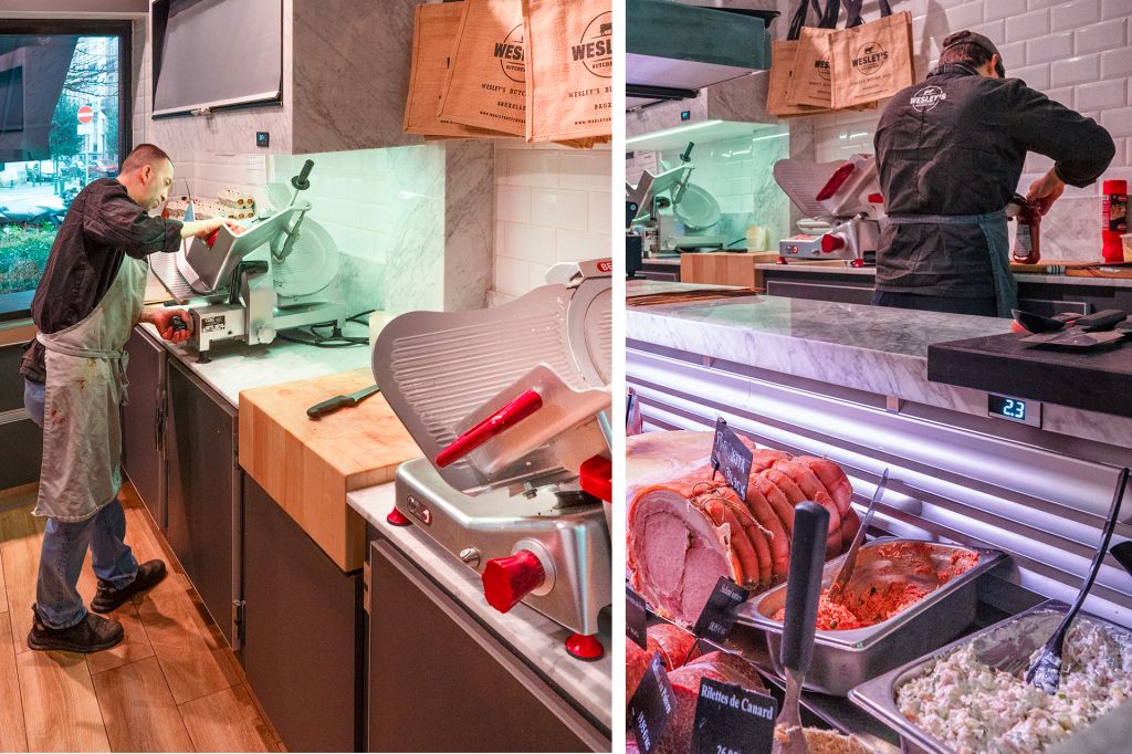 Nieuwe winkelinrichting en koeling voor slagerij Wesley's Butcher Shop.